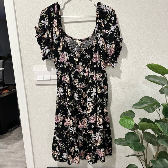 Rewind | Dresses | Rewind Puff Sleeve Tiered Skater Dress | Poshmark